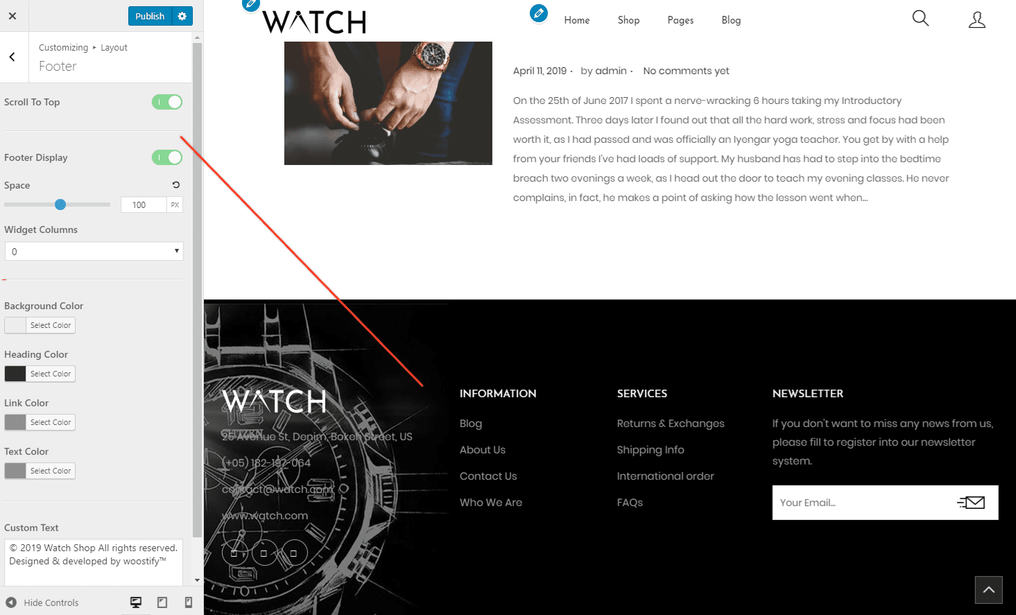 Get to know about Woostify Footer Widget - Woostify theme