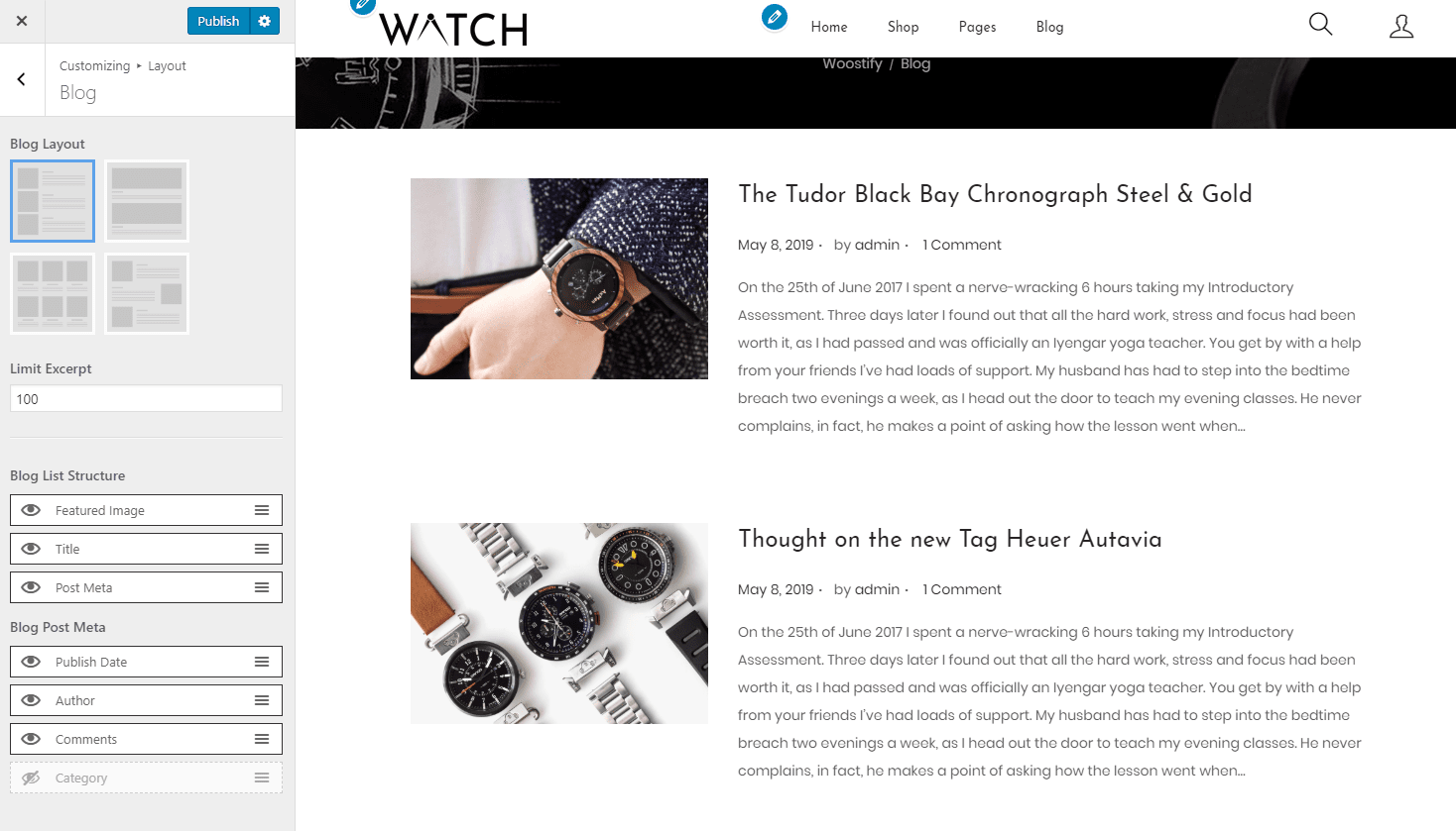 Blog- Woostify- Optimized for any online store