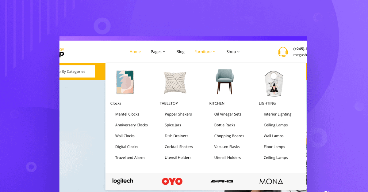Elementor Mega Menu Addon - Woostify Free WooCommerce Theme