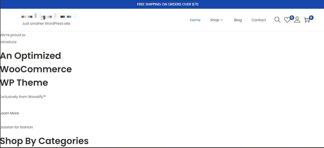 Woostify elementor template is broken after importing demo Woostify elementor template is broken after importing demo