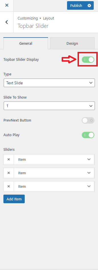 Topbar Slider - Woostify – Fast & Free WooCommerce WordPress Theme for any stores